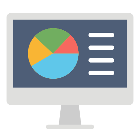 Business Presentation icon in Kosonicon Flat Style