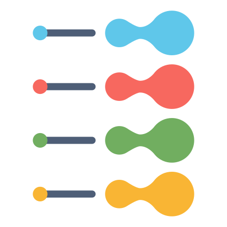 Diagram icon in Kosonicon Flat Style