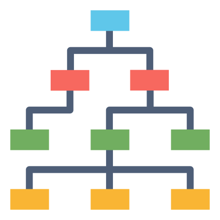 Flow Chart icon in Kosonicon Flat Style