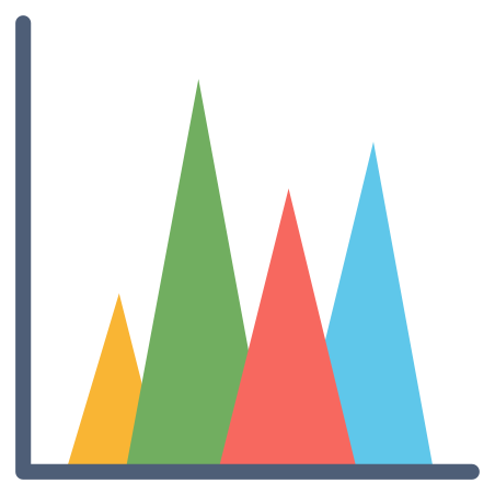 Graph icon in Kosonicon Flat Style