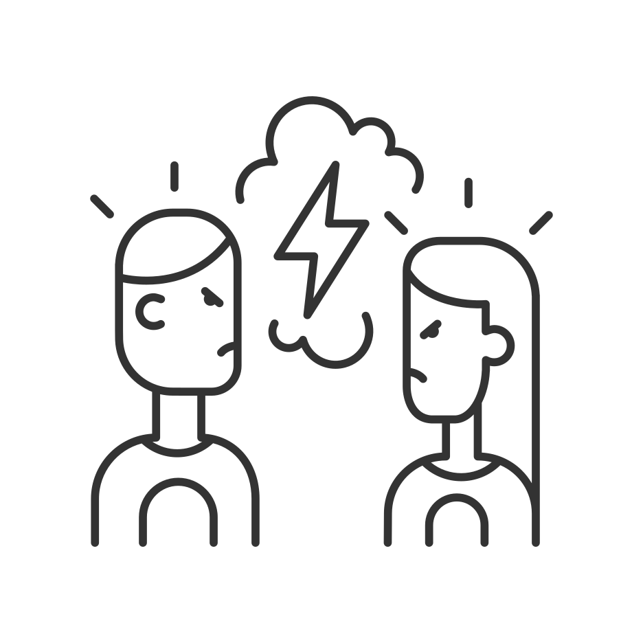 Quarrel Clipart Black And White