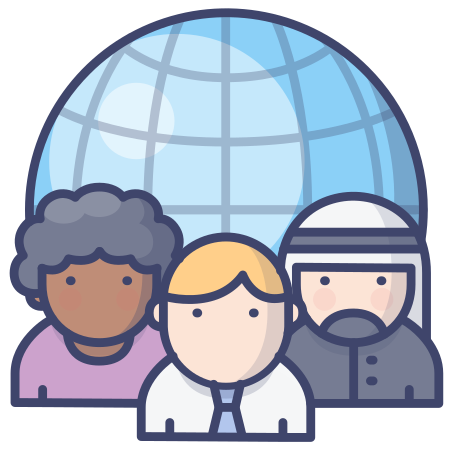 Nationality icon in Microdots Premium Style