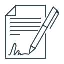 Contract icons in All style for graphic & UI design