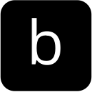B icons in All style for graphic & UI design