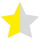 Half star Icons – Download for Free in PNG and SVG
