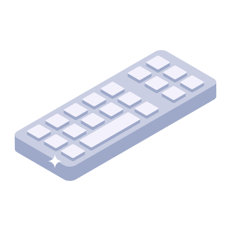 Keyboard icon in smashingstocks Isometric Style