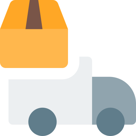 Delivery cargo truck shipping items to consignee icon in Tal-revivo ...