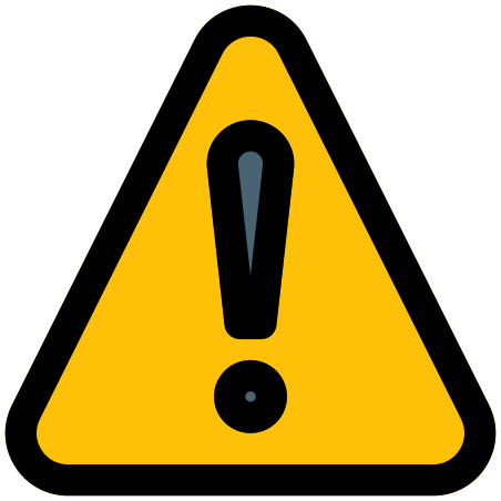 Warning sign in a shopping mall indication icon in Tal-revivo filled Style