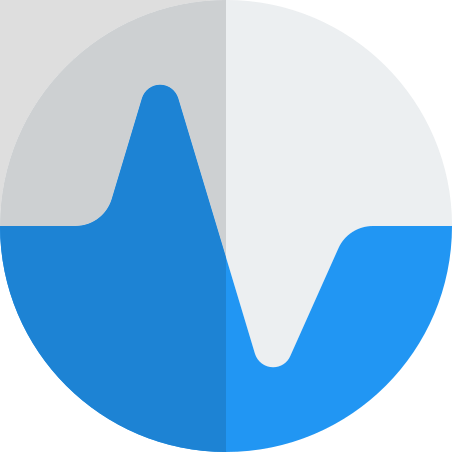 Variable transverse wave graph performance analysis curve icon in Tal ...