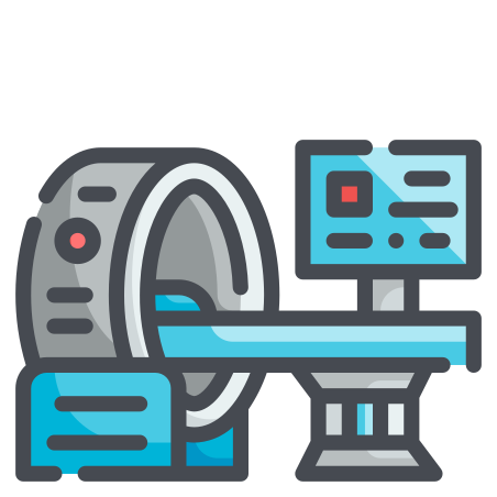 CT Scan icon in Wanicon Lineal Color Style