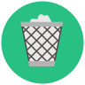 Full Trash icon in Cute Color Style
