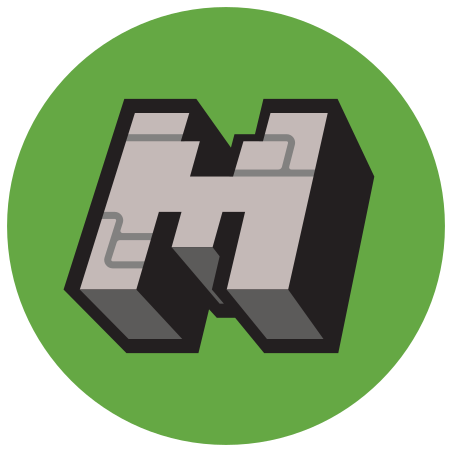 Minecraft Logo icon in Infographic Style