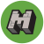 Minecraft Logo Icon im Infographic Stil