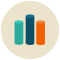 Bar Chart icon in Infographic Style