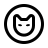 Cat Profile icon in Cute Outline Style