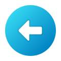 Back Arrow icon in Windows 11 Color Style