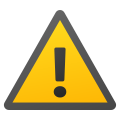 General Warning Sign icon in Windows 11 Color Style