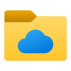 Cloud Folder icon in Windows 11 Color Style