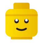 Lego Head icon in Windows 11 Color Style