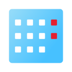 Month View icon in Windows 11 Color Style