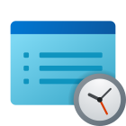 Timesheet icon in Windows 11 Color Style