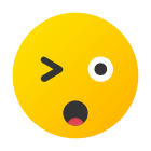 Shocker Emoji icon in Windows 11 Color Style