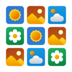 Small Icons icon in Windows 11 Color Style