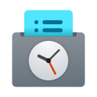 Time Card icon in Windows 11 Color Style