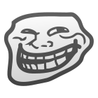 Trollface icon in Windows 11 Color Style