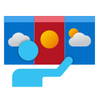 Weather forecast icon in Windows 11 Color Style