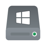 C Drive icon in Windows 11 Color Style
