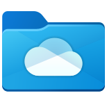 Cloud Folder icon in Windows 11 Color Style