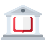 Library Building icon in Windows 11 Color Style
