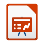 Libre Office Impress icon in Windows 11 Color Style