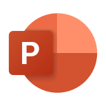 Иконка Microsoft PowerPoint 2019 в стиле Windows 11 Color