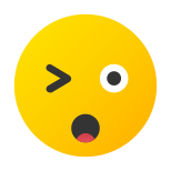 Shocker Emoji icon in Windows 11 Color Style