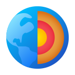 The Earths Inner Core icon in Windows 11 Color Style