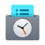 Time Card icon in Windows 11 Color Style