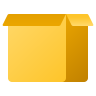 Empty Box icon in Cute Color Style