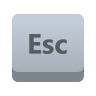 Esc icon in Cute Color Style