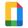 Google Docs icon in Bubbles Style