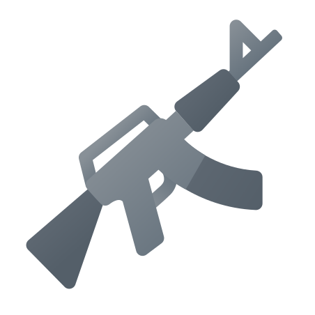 Assault Rifle icon in Windows 11 Color Style