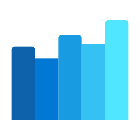 Bar Chart icon in Windows 11 Color Style