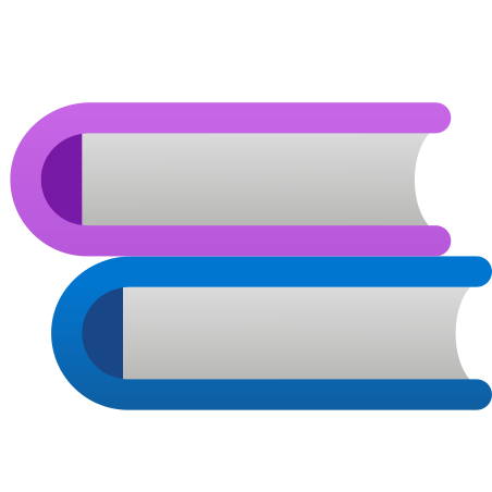 Book Stack icon in Windows 11 Color Style