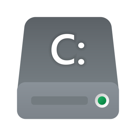 C Drive 2 icon in Windows 11 Color Style