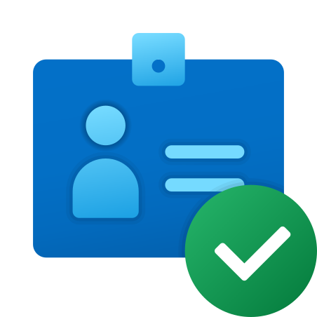 Checked Identification Documents icon in Windows 11 Color Style