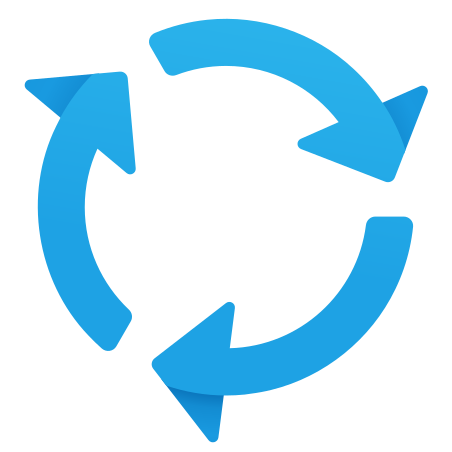 Circular Arrows icon in Windows 11 Color Style