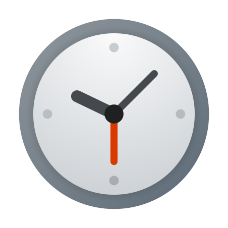 Clock icon in Windows 11 Color Style