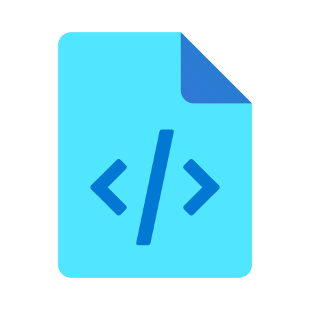 Code File icon in Windows 11 Color Style