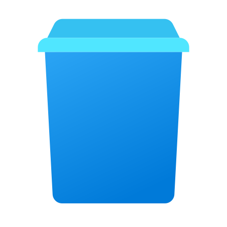 Trash Can icon in Windows 11 Color Style